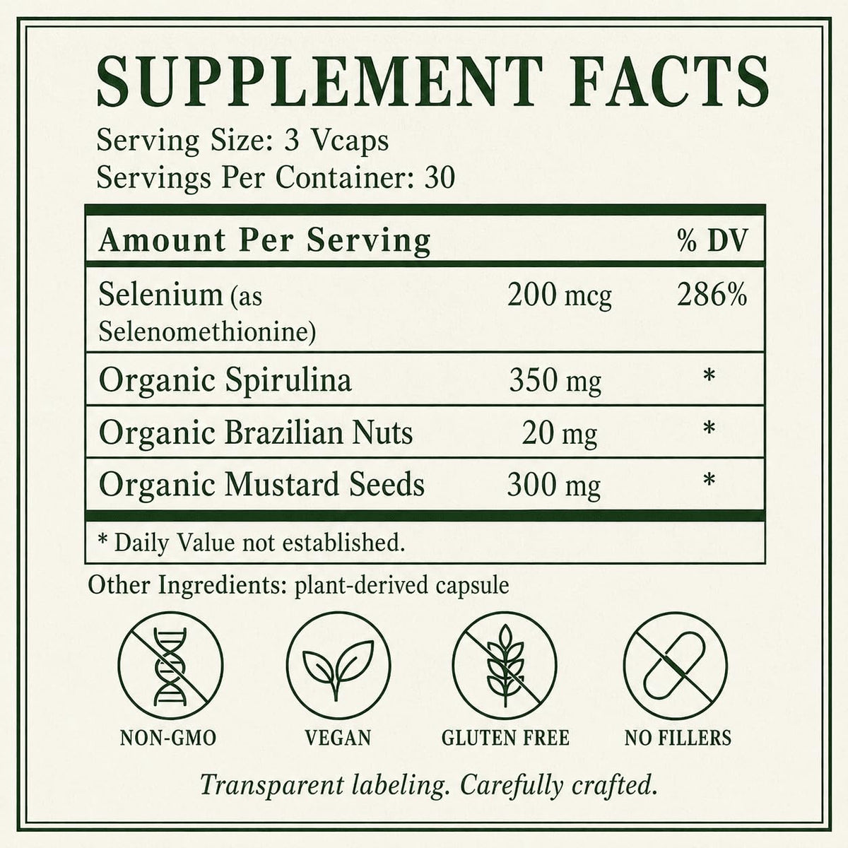 Green Organic Supplements Seleno-Methionine