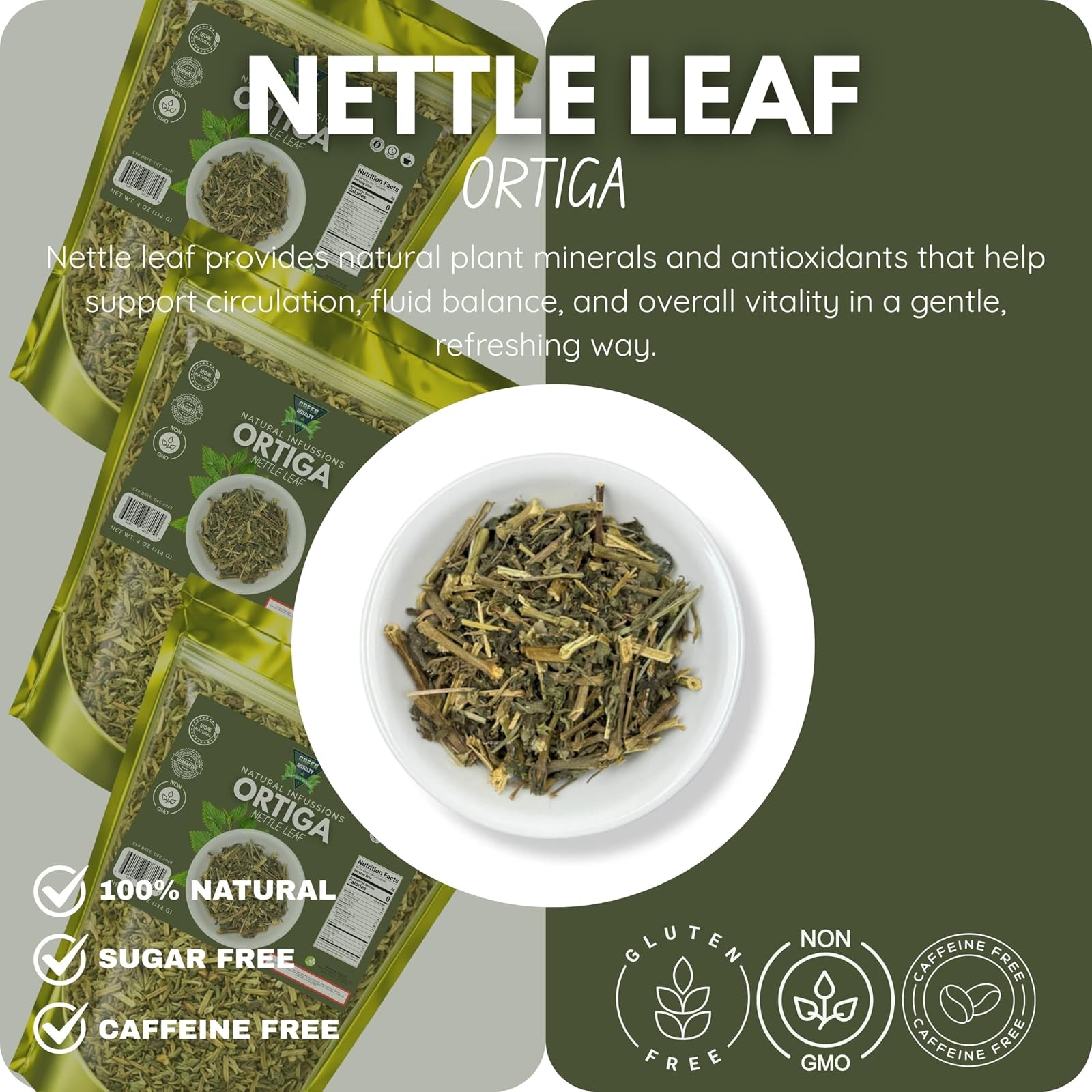 Green Royalty herbal tea for relaxation