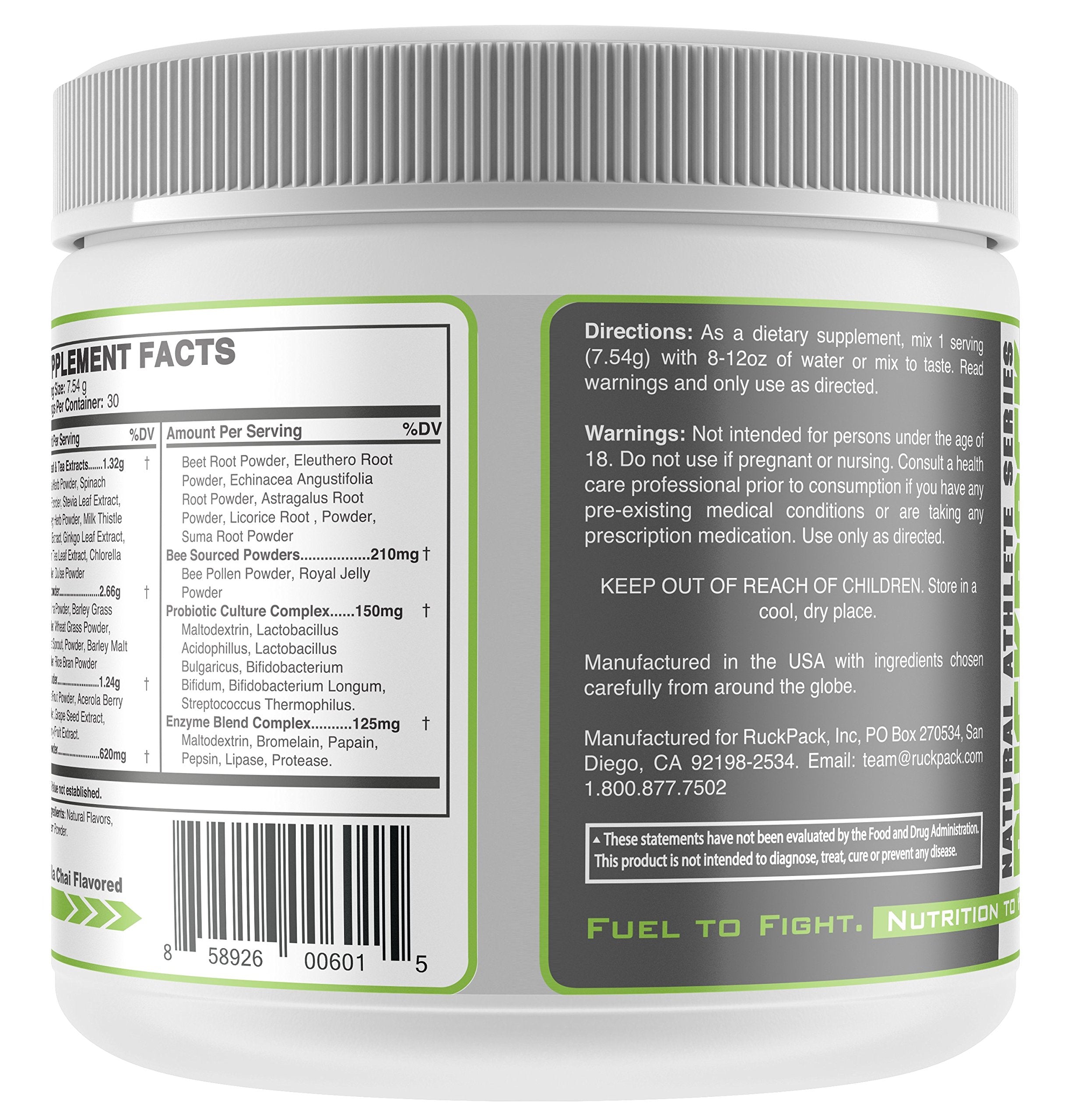Green superfood powder for wellness