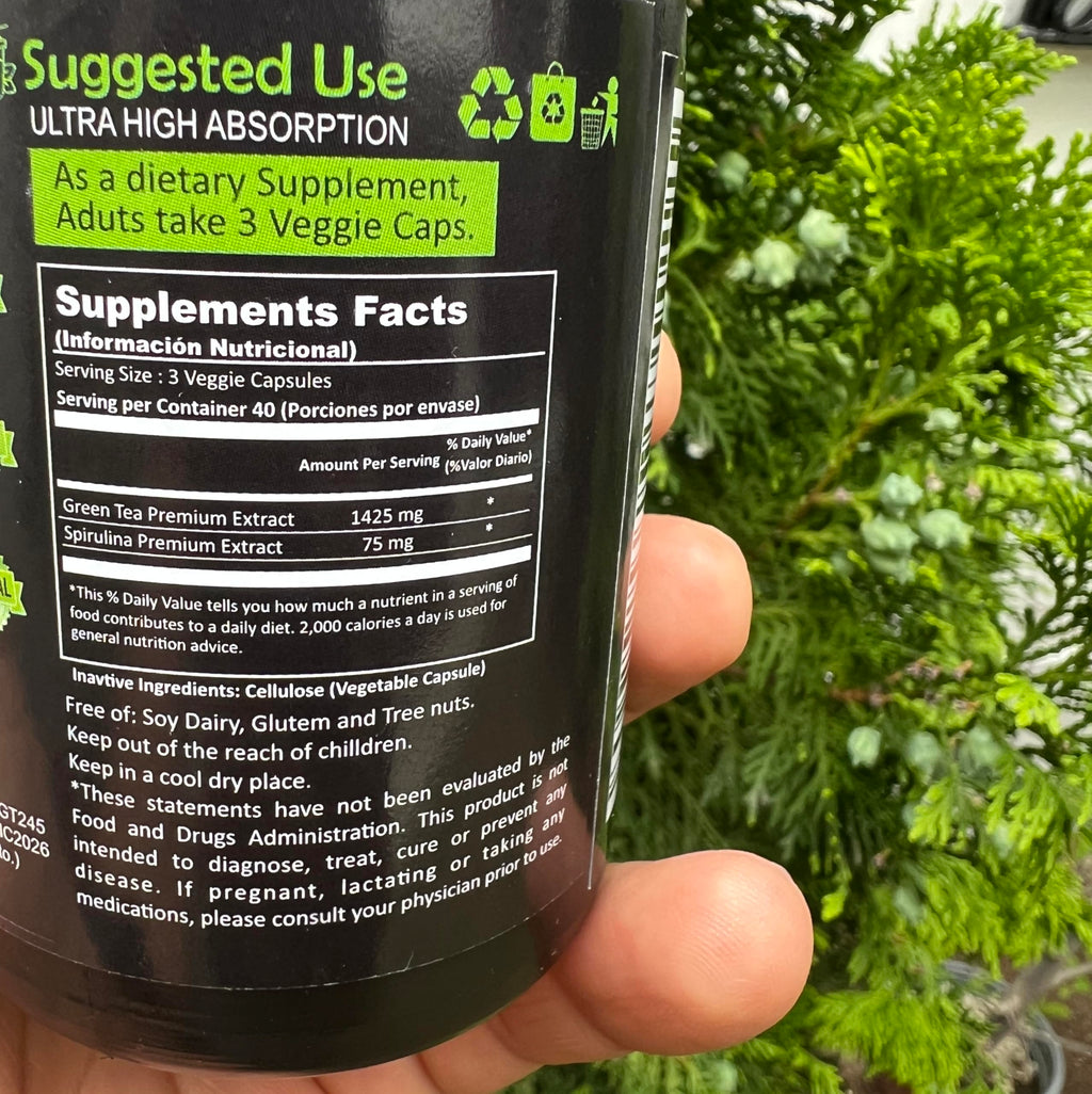 green tea and spirulina benefits