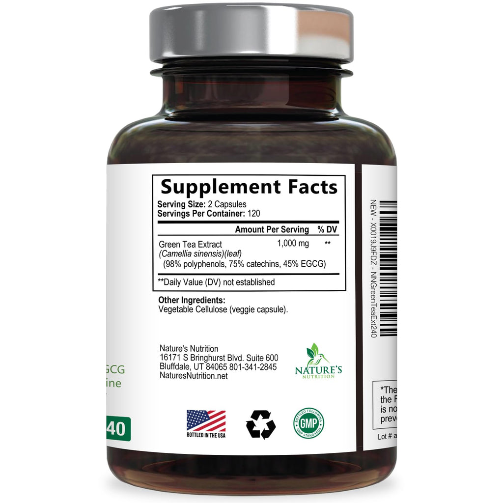 green tea capsules for overall vitality