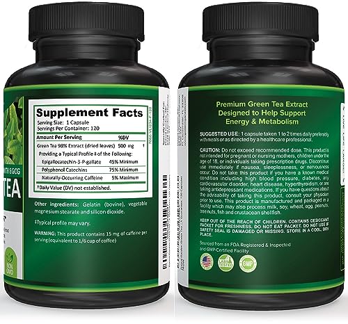 green tea capsules for vitality