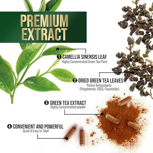 green tea capsules with 45% EGCG