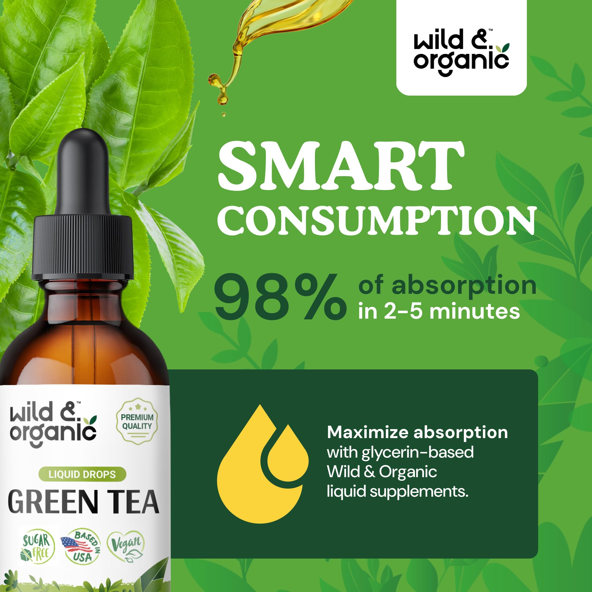 green tea drops for wellness
