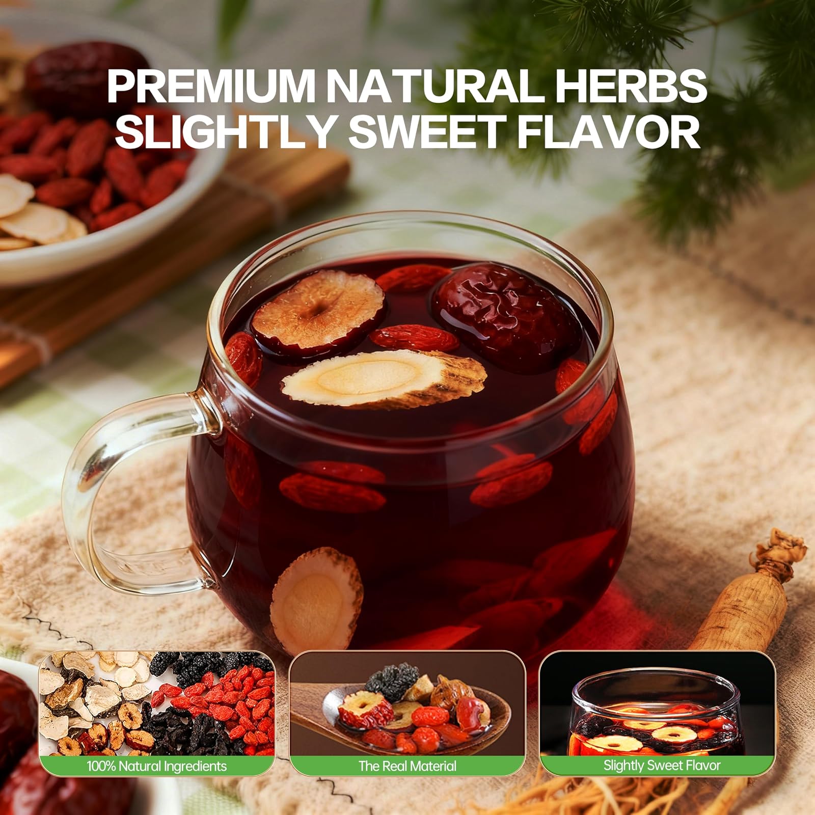 green tea extract infused herbal tea