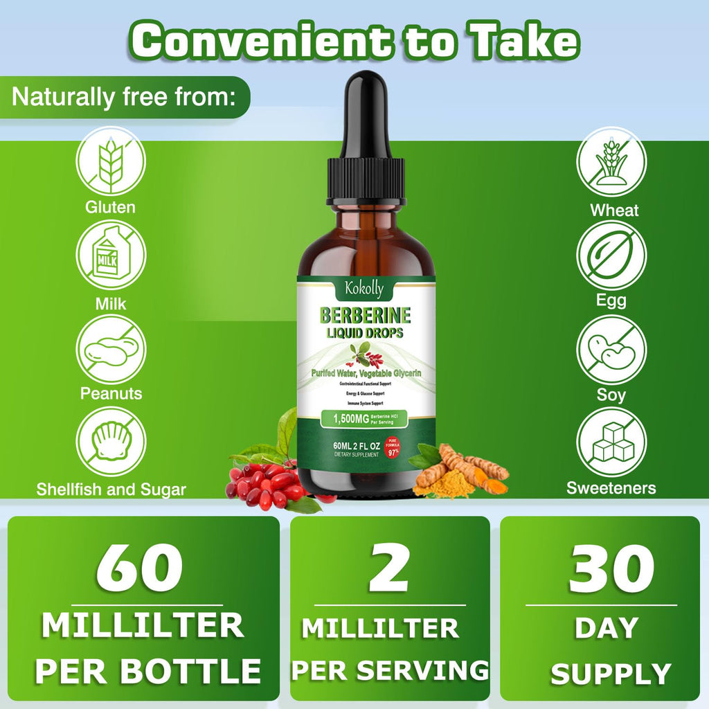Green tea extract with berberine drops