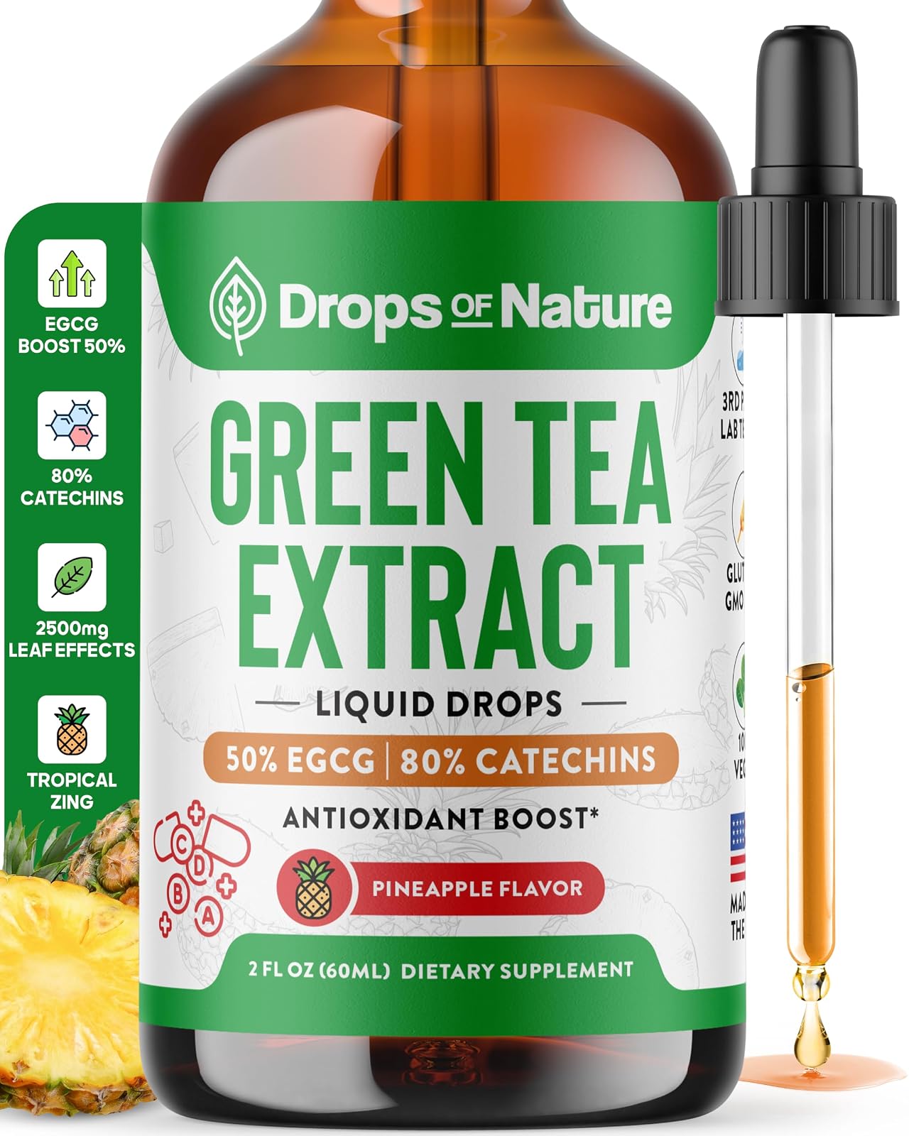green tea extract with pineapple flavour