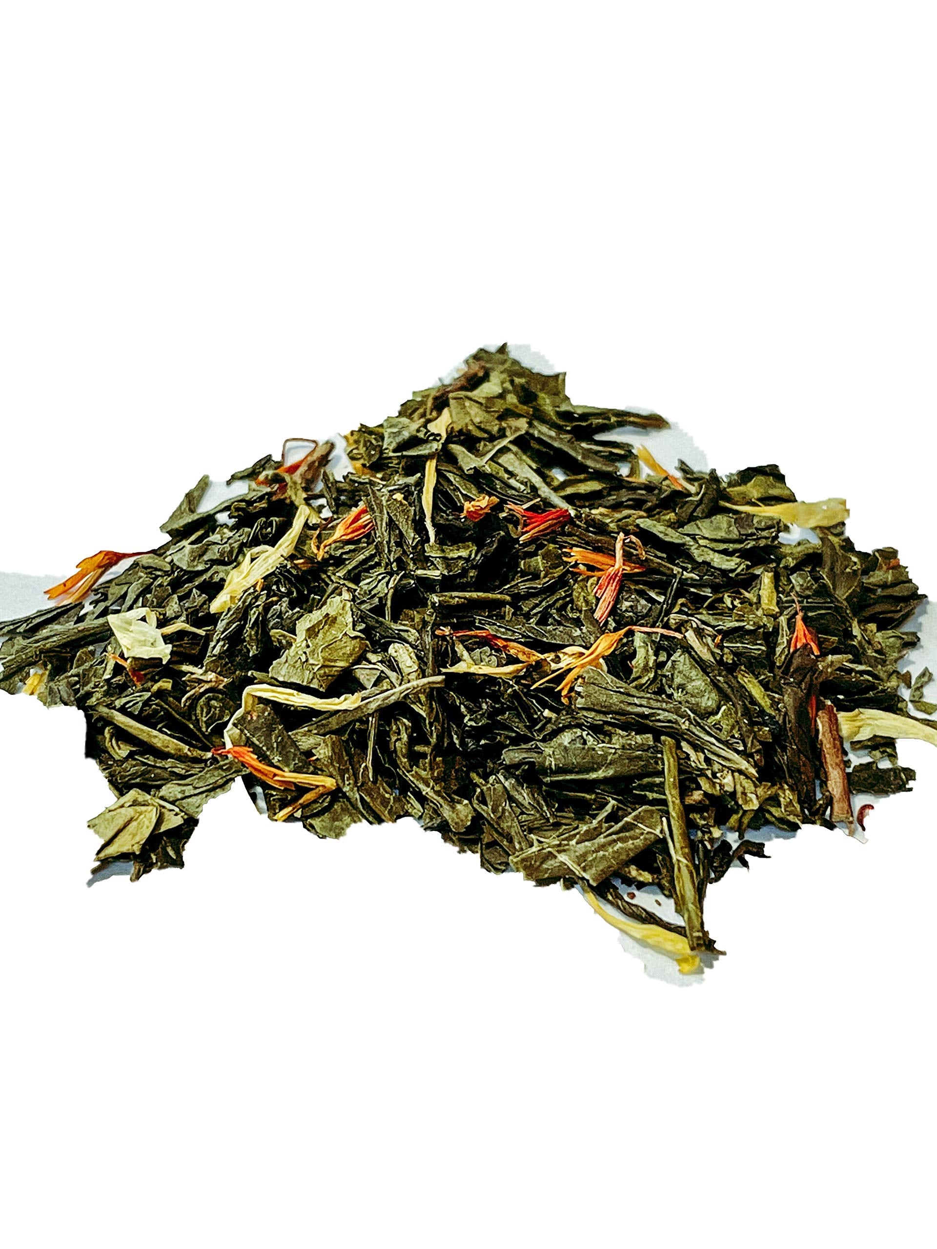 green tea in resealable pouch