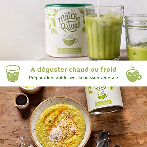 green tea matcha with coconut milk