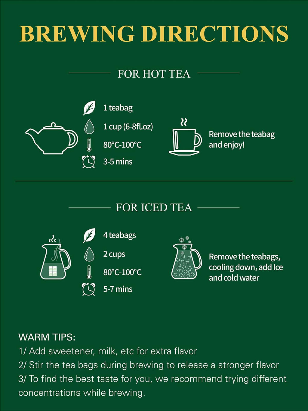 green tea temperature for brewing