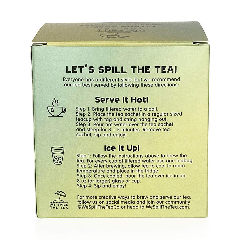 green tea with natural ingredients