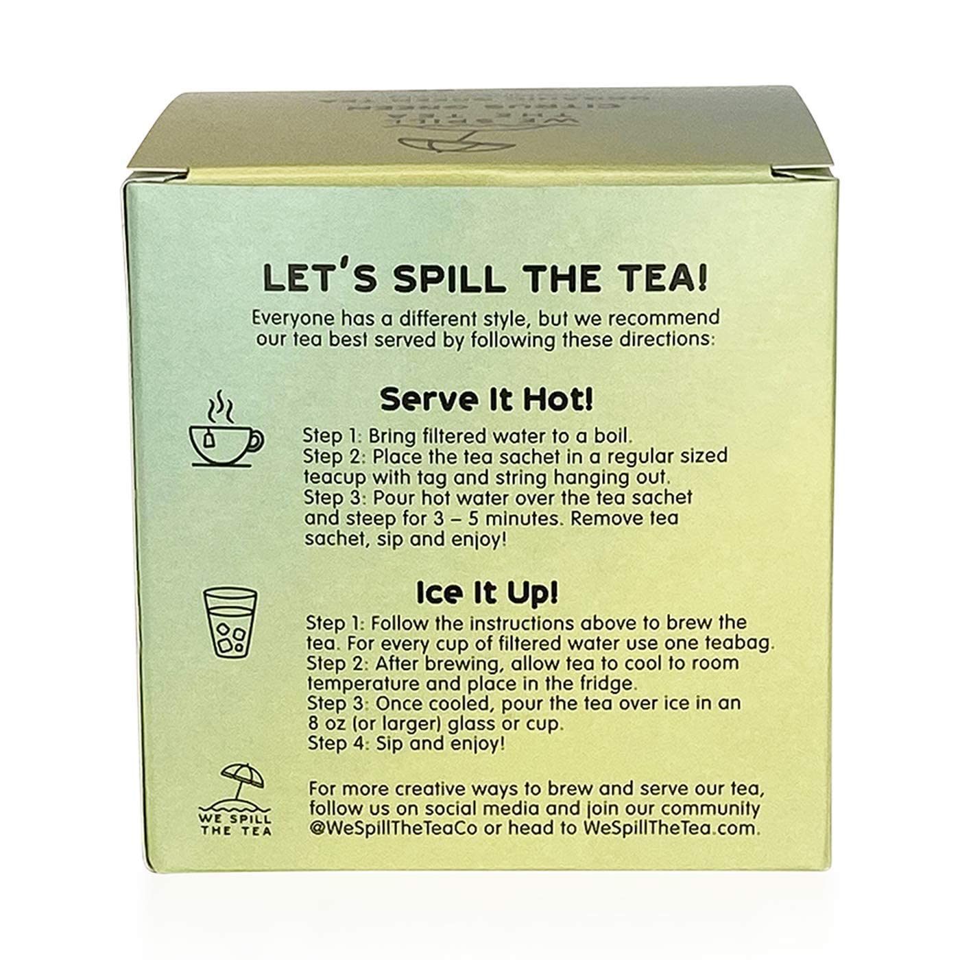 green tea with natural ingredients