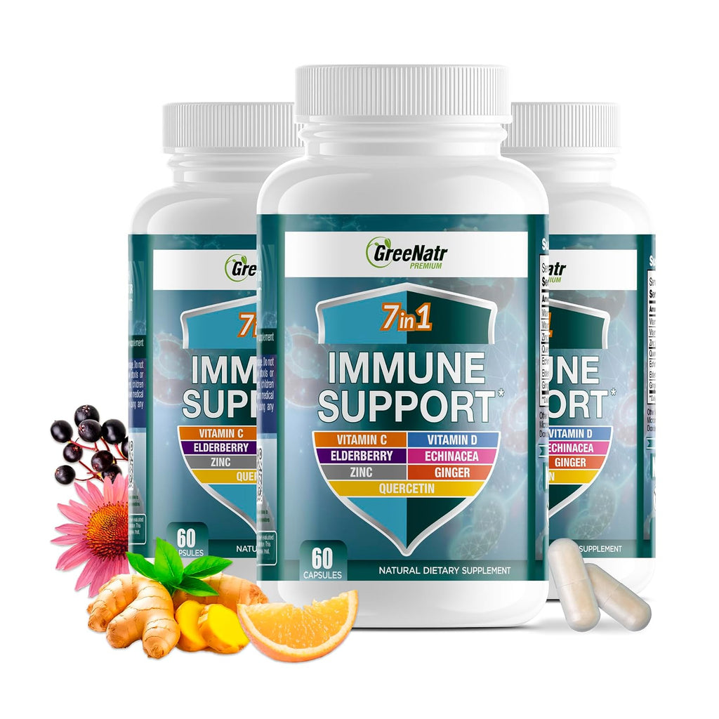 GreeNatr elderberry immune support capsules
