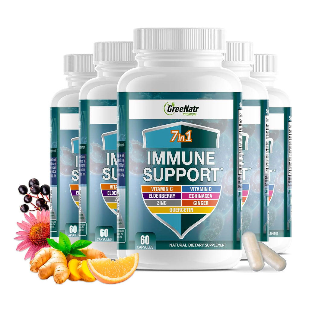 GreeNatr elderberry immune support capsules