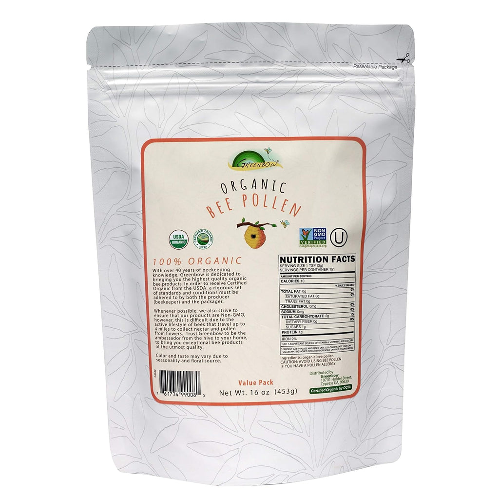 Greenbow organic bee pollen benefits