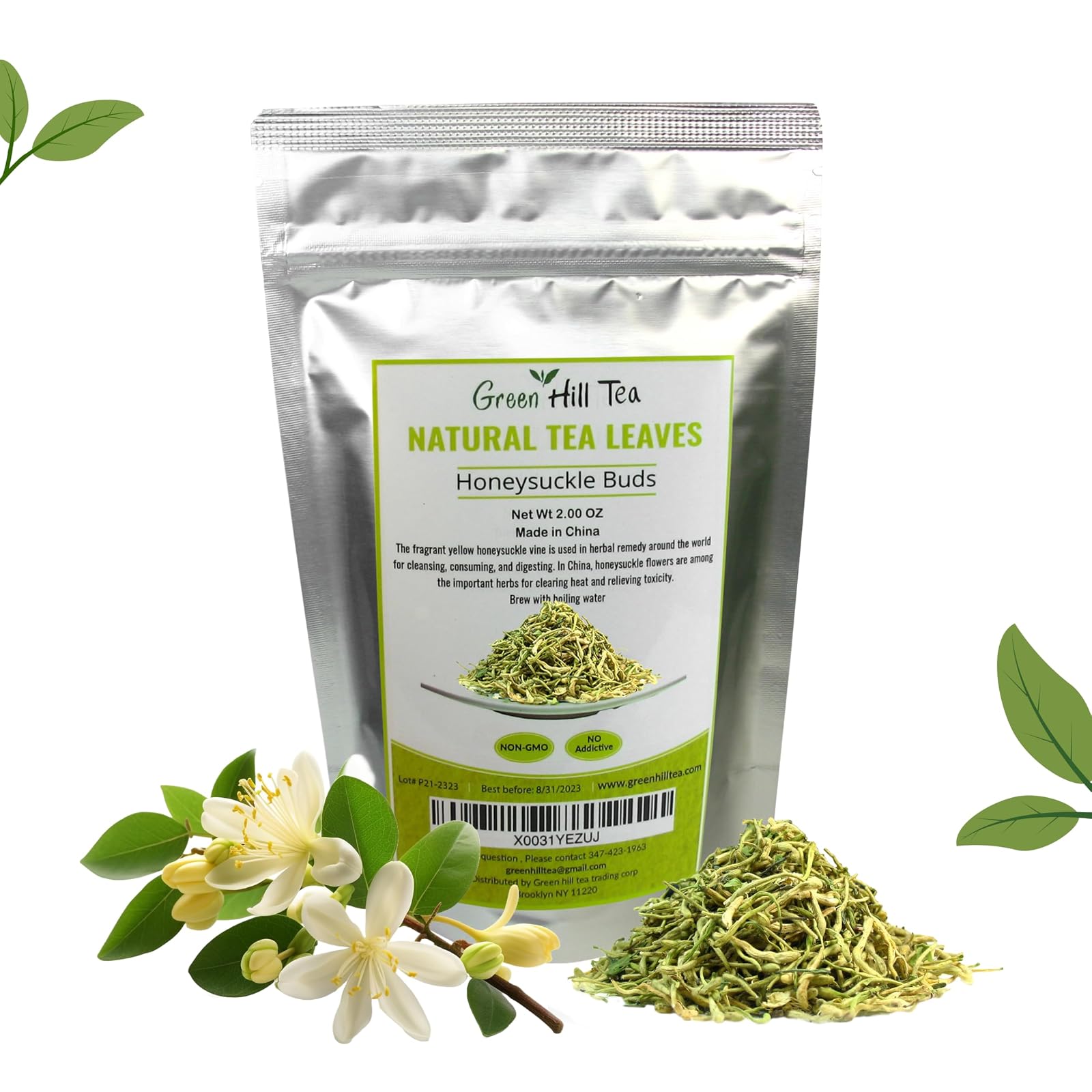 Greenhilltea honeysuckle herbal tea benefits