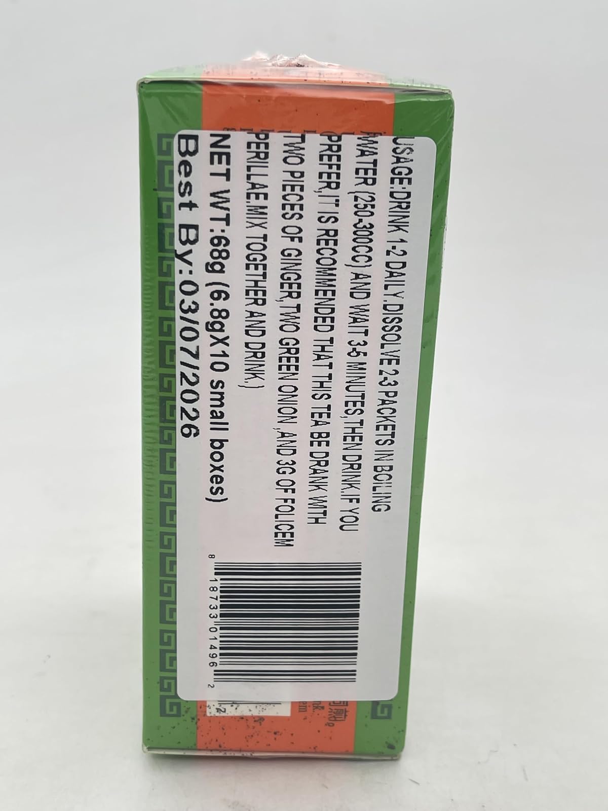 Greenlike tea for digestive support