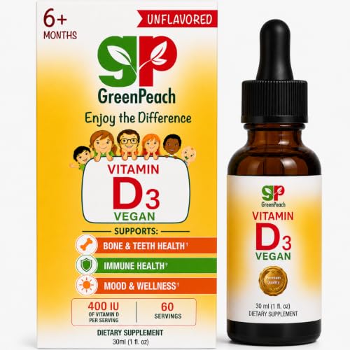 GreenPeach vitamin D3 drops for immunity