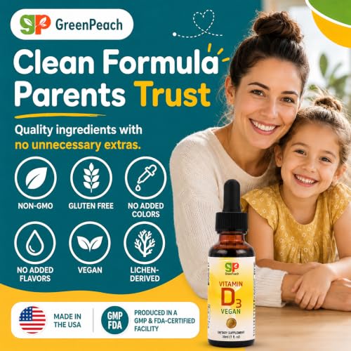 GreenPeach vitamin D3 drops for kids