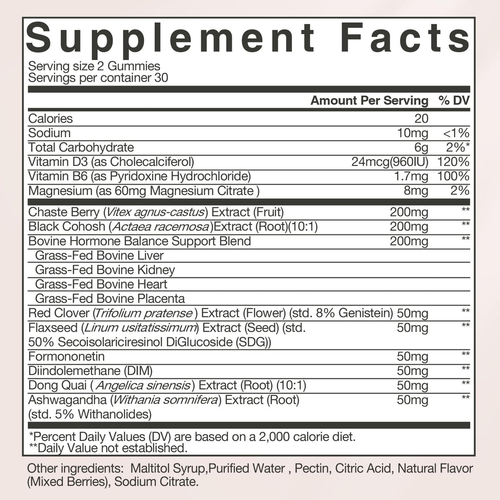 GREENPEOPLE menopause gummies with vitamins