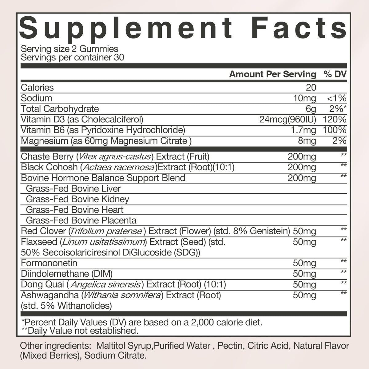 GREENPEOPLE menopause gummies with vitamins