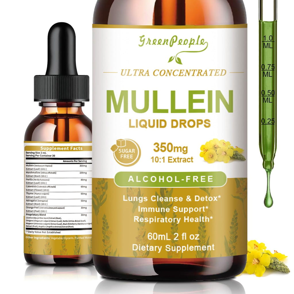 GREENPEOPLE Mullein Drops for lung health