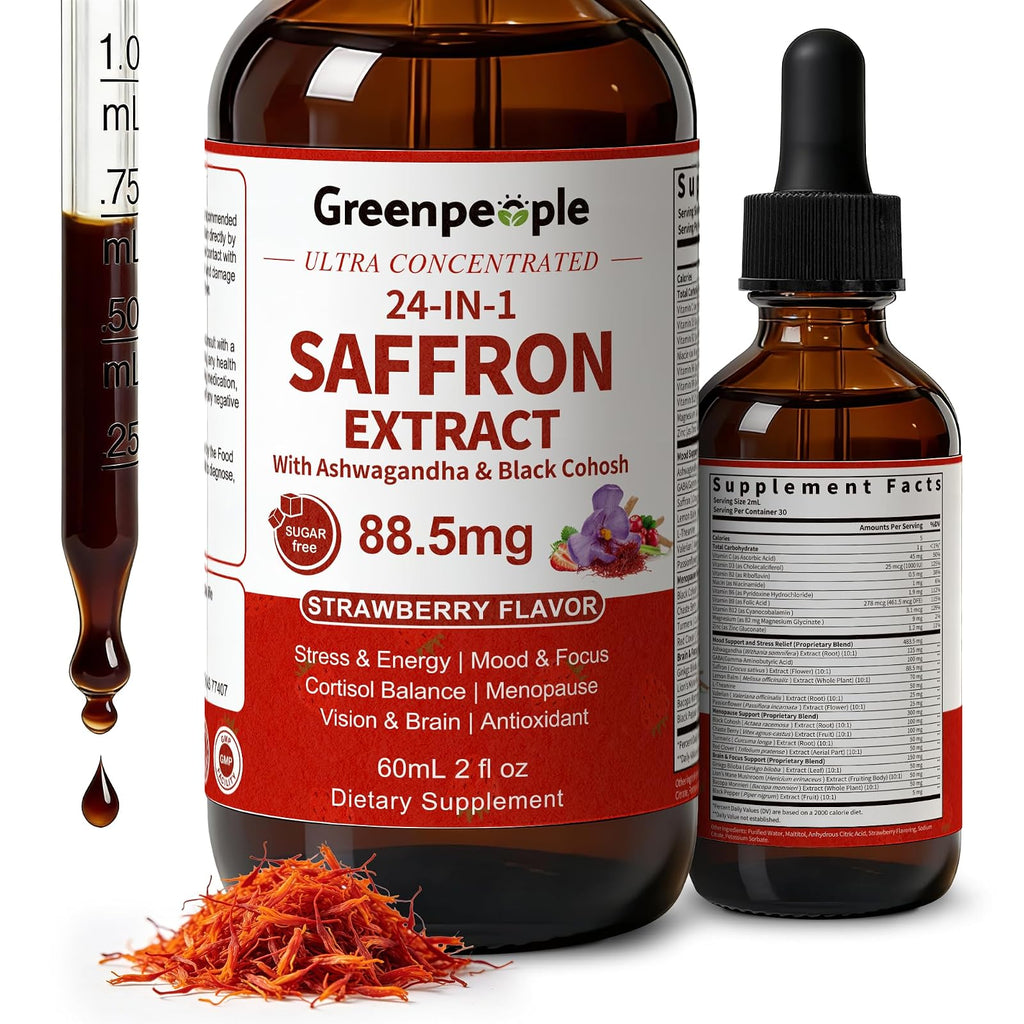 GREENPEOPLE saffron supplement benefits