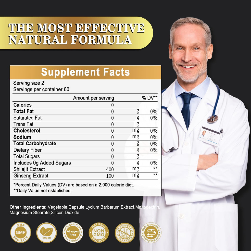 GREENPEOPLE Shilajit for enhanced performance