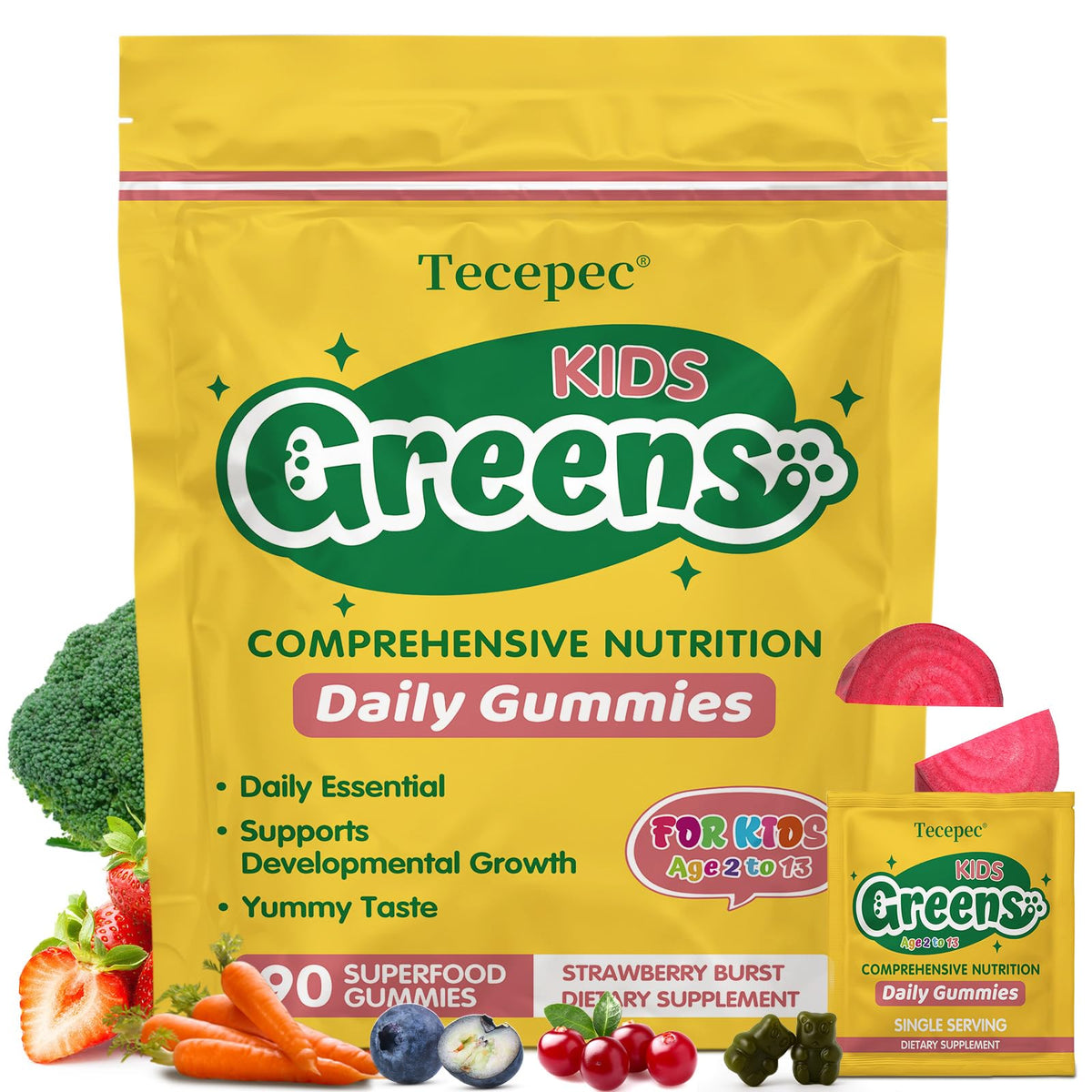 Greens Daily Gummies for Kids nutrition