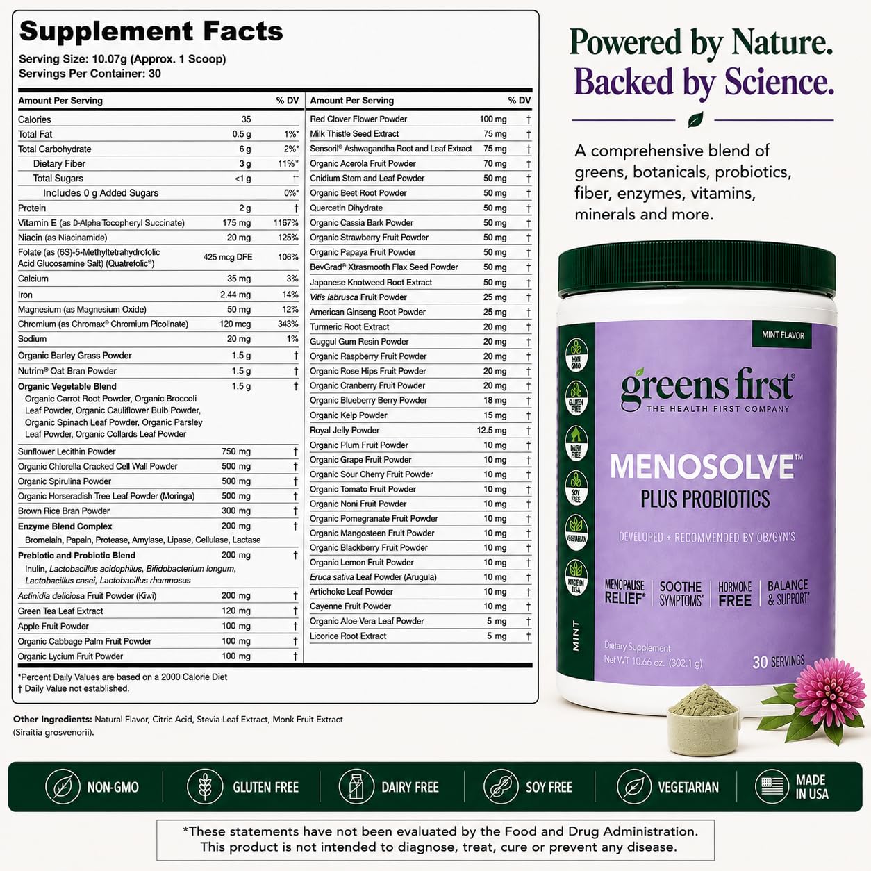 Greens First gut health support