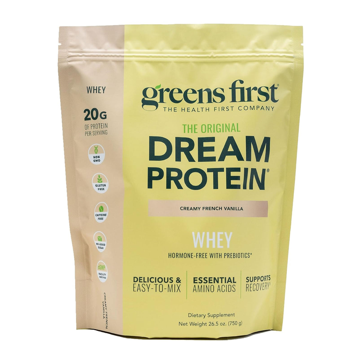 Greens First whey protein creamy vanilla
