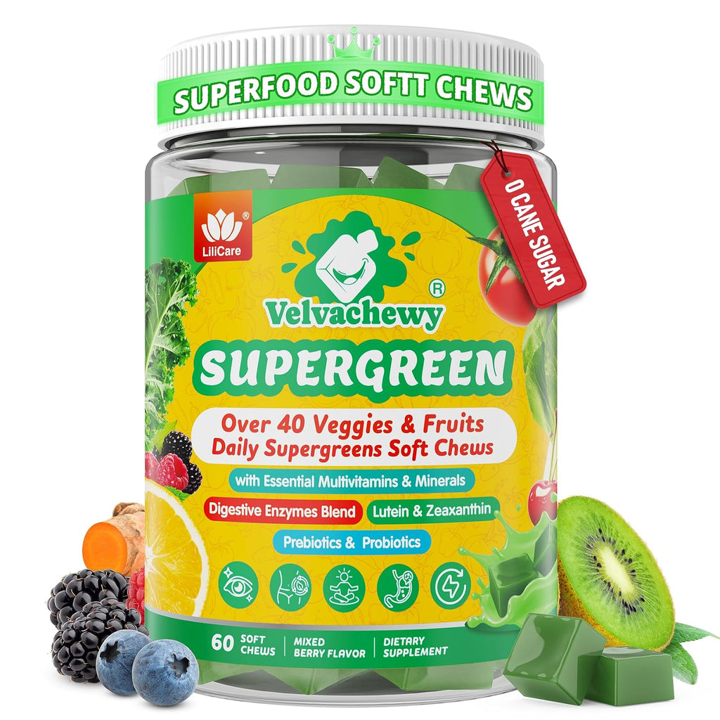 Greens gummies for digestive health