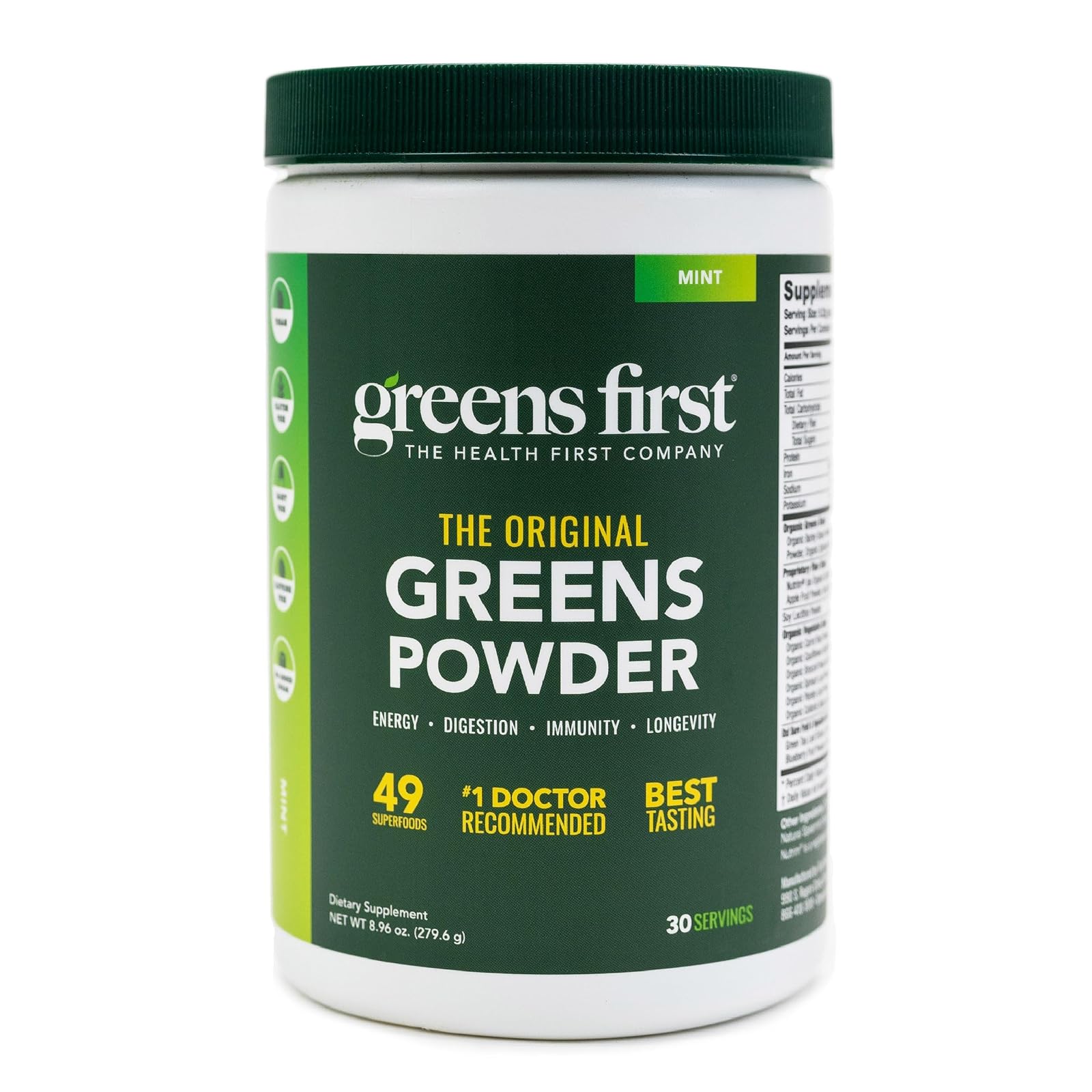 Greens powders for daily energy