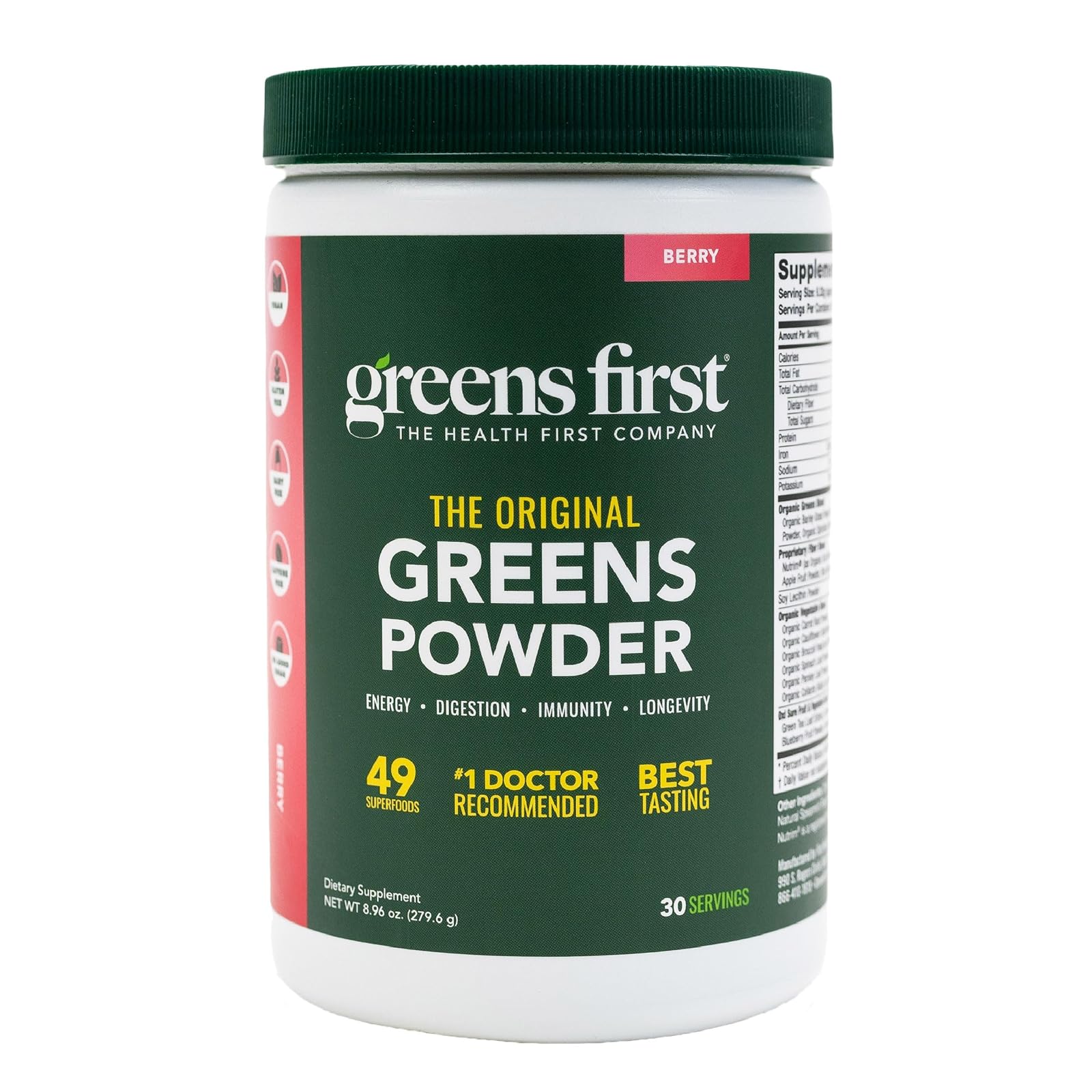 Greens powders for daily energy
