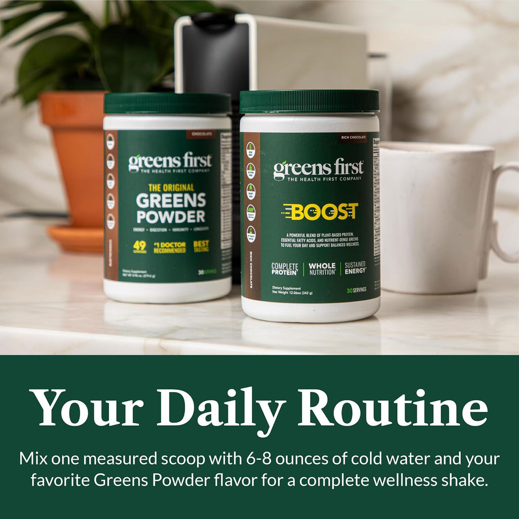 Greens powders for immune support