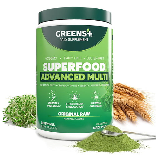 Greens+ superfood powder for vitality