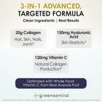 Greensential collagen peptides for joint support