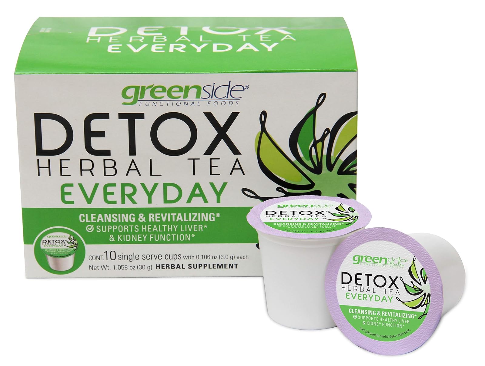 Greenside herbal detox tea bags