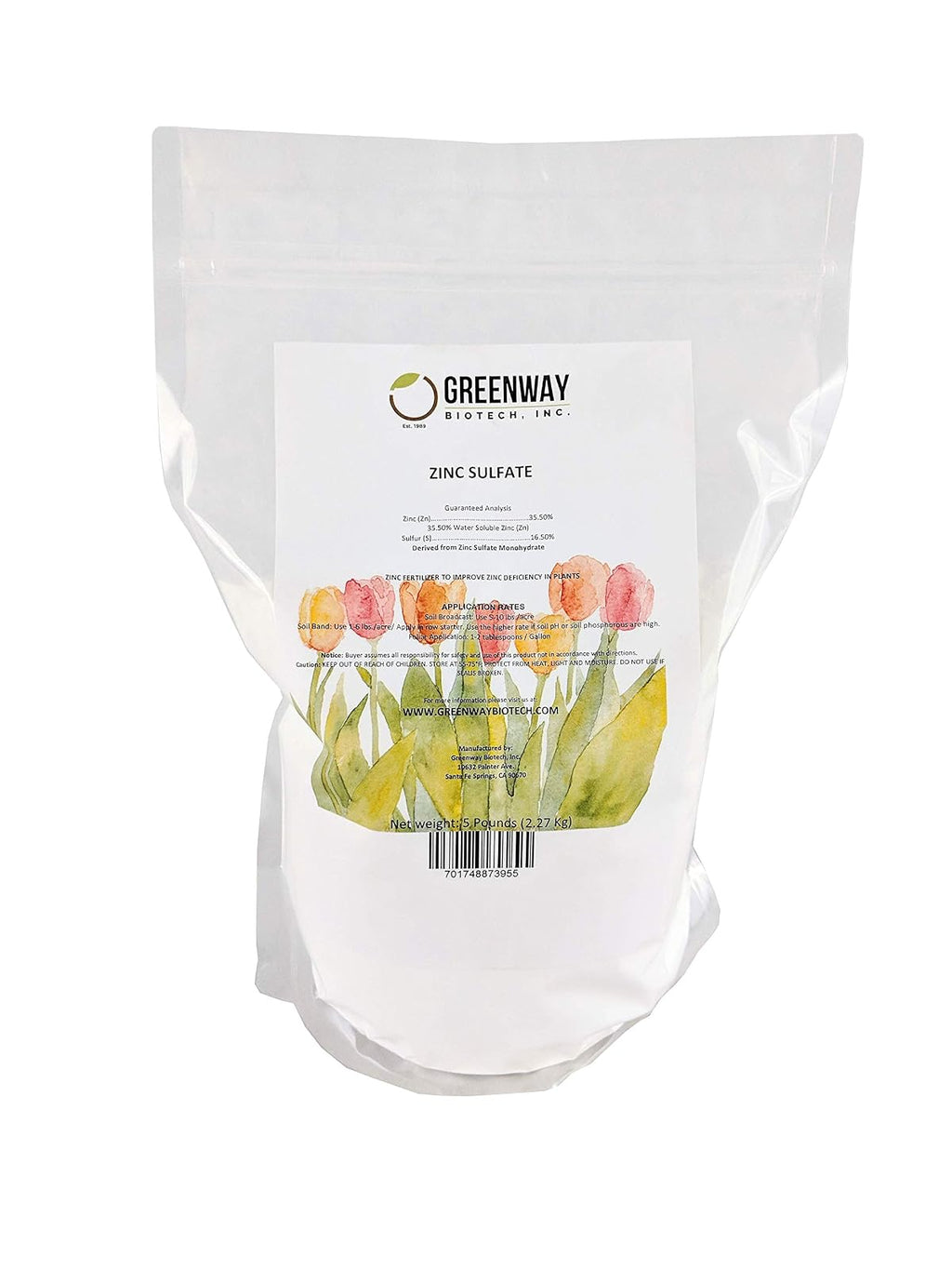Greenway Biotech Zinc Sulfate Powder for plants