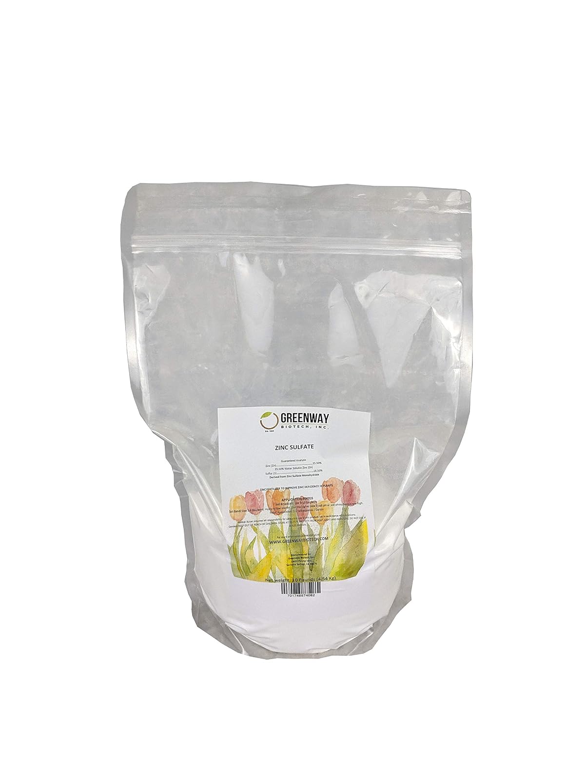Greenway Biotech Zinc Sulfate Powder for plants