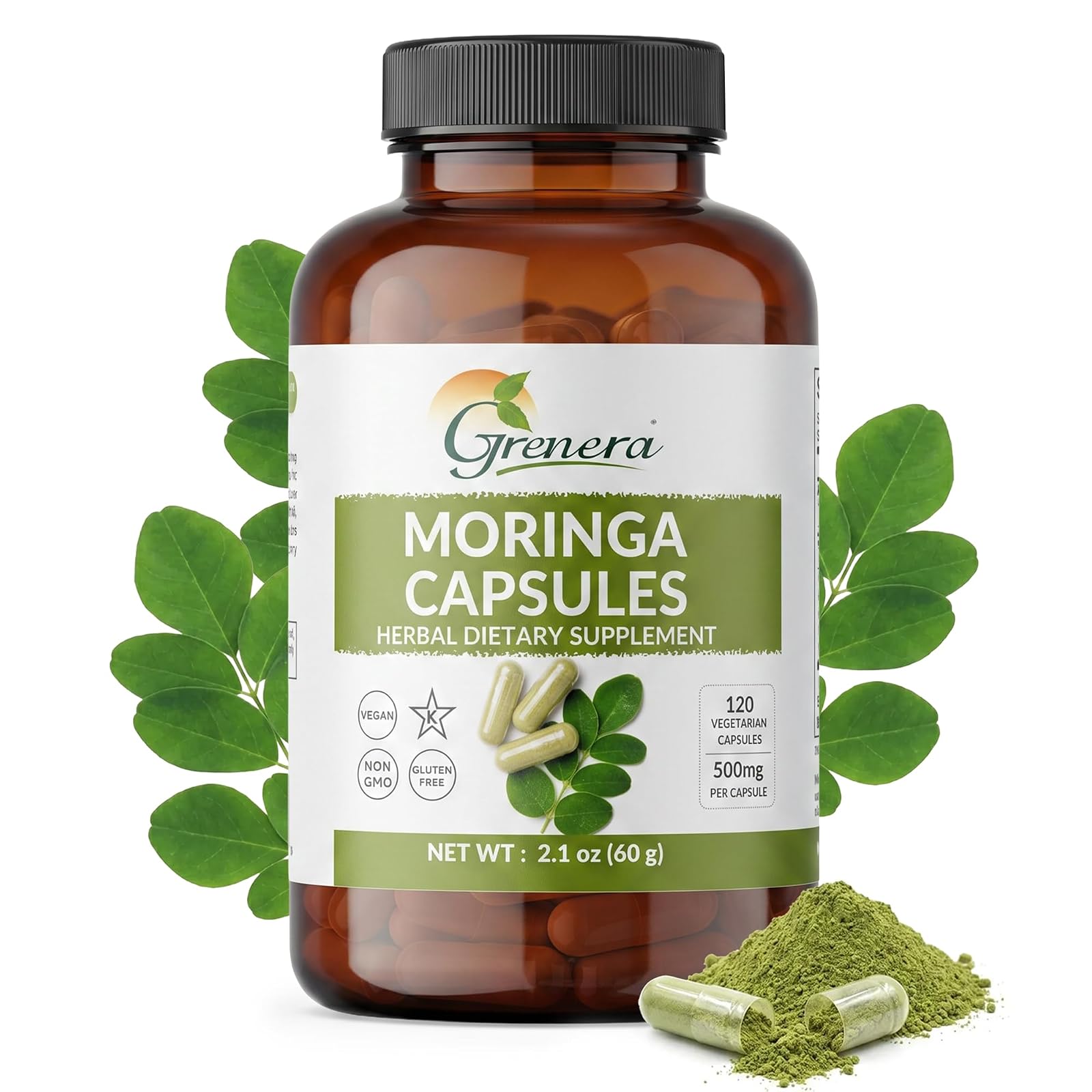 Grenera moringa capsules for energy