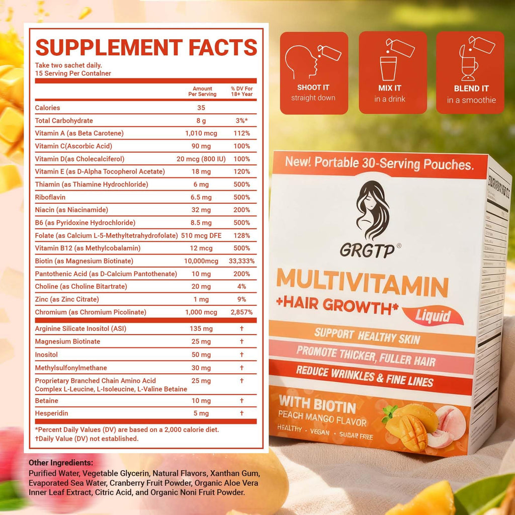 GRGTP liquid vitamins for immune support
