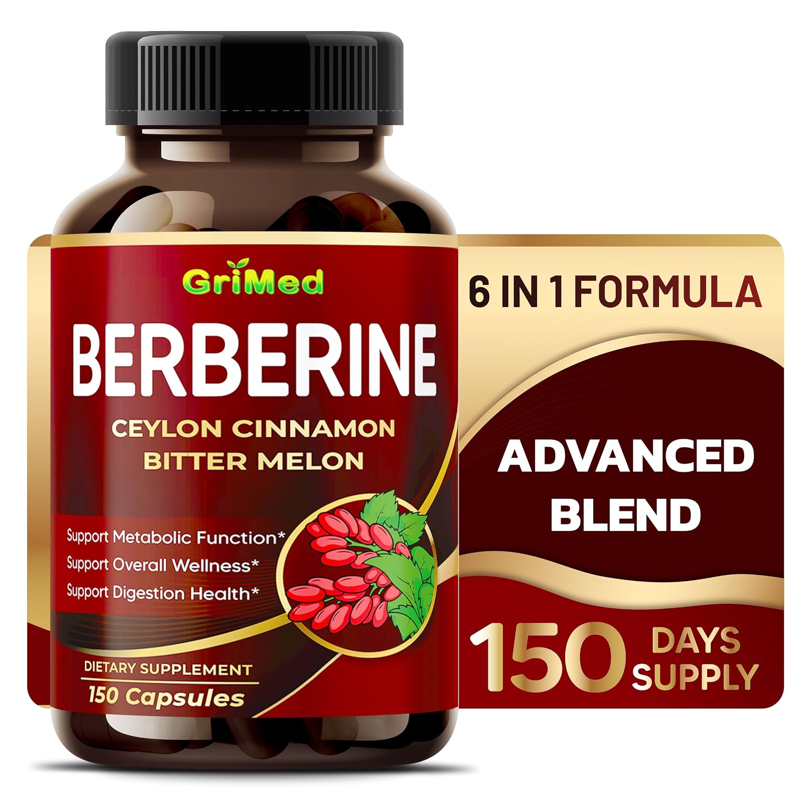 GriMed berberine supplement for wellness