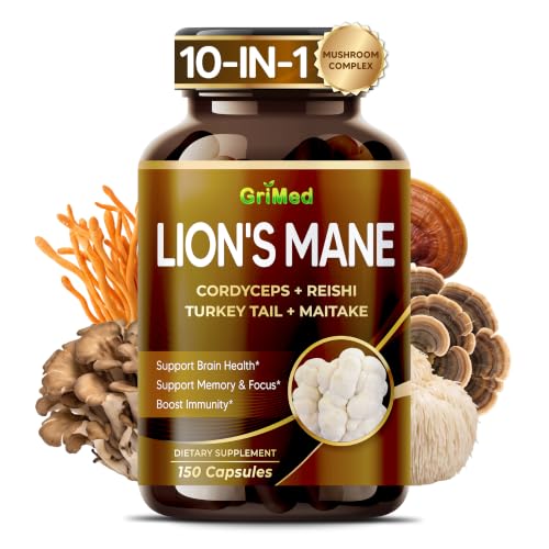 GriMed Lion's Mane mushroom capsules