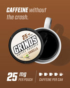 Grinds coffee pouches for endurance