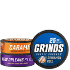 Grinds coffee pouches for energy