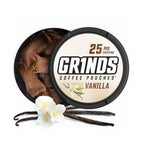 Grinds coffee pouches vanilla energy boost