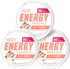 GRINDS energy pouches white peach flavour