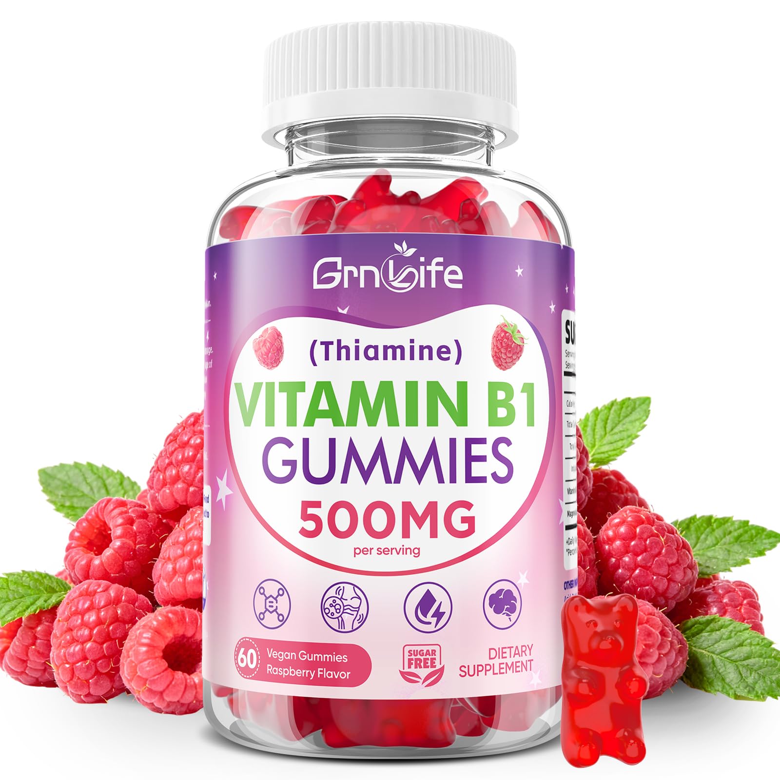 GrnLife Vitamin B1 gummies for energy