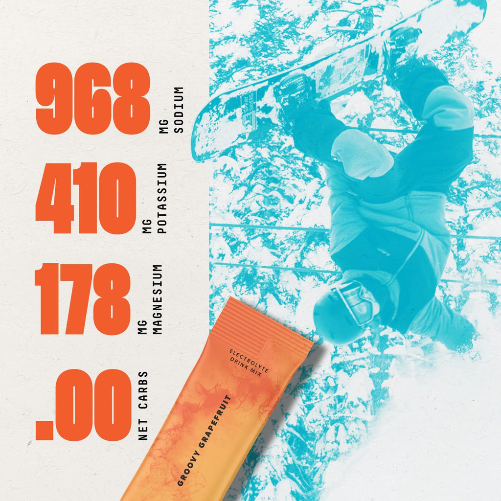 Groovy grapefruit electrolyte powder sticks